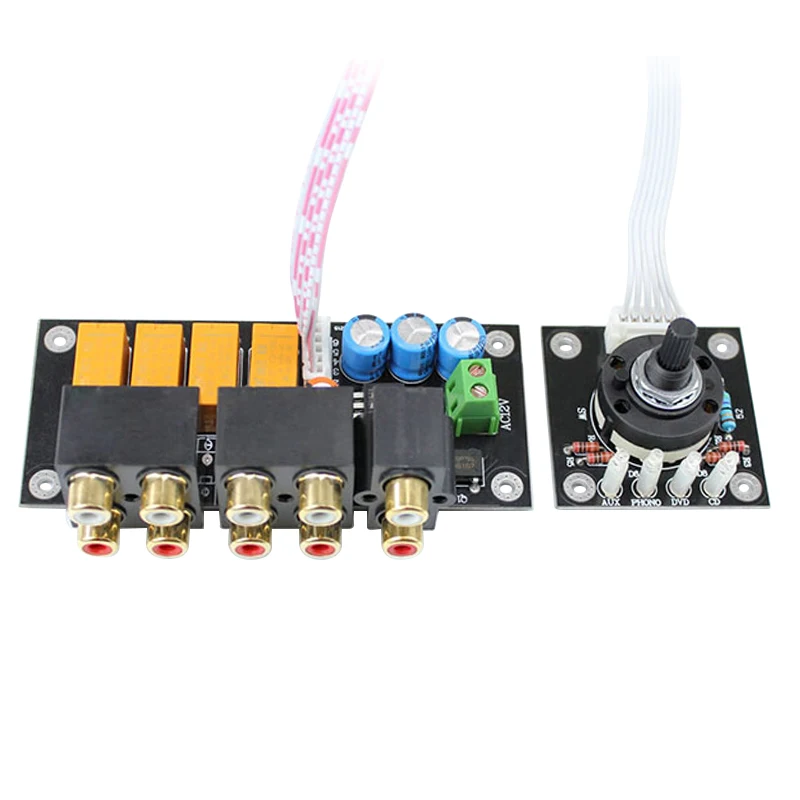 Lotus Seat Stereo Relay 4-way Audio Input Signal Selector Switching Rca Switch Input Selection ...