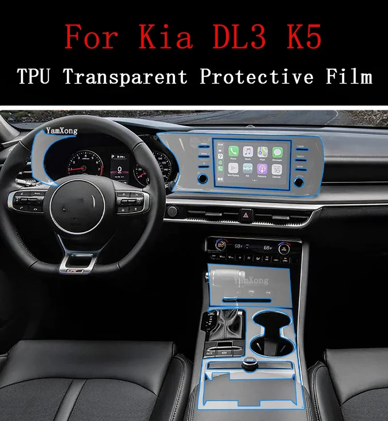 For Kia Dl3 K5 2020-2023 Car Gps Navigation Protective Lcd Tpu Screen Protector Anti-scratch ...