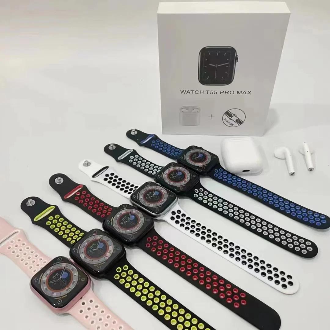 2023 Fashion Smart Watch T55 Pro Max Series 7 Reloj Inteligente W26 T55 Pro Max Smartwatch With ...