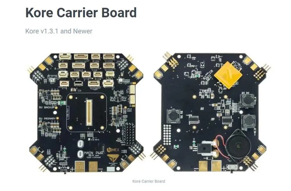 HEX Pixhawk Multi-axle Kore Carrier Board Orange Cube Main Control Module Power Distribution RC ...