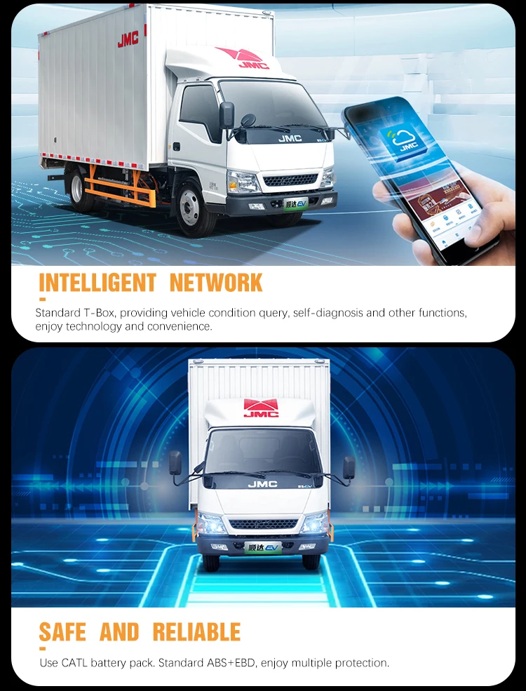 2023 Delivery Truck Ev Right Hand Drive Electric Vehicles Cheap Jmc S350 Food Pizza Pickup ...