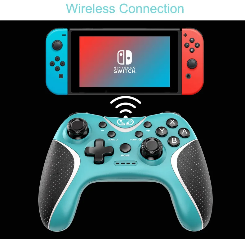 Stk-7038 Wireless Bt Joystick Manette For Nintendo Switch Gamepad Manette With Back Programmable ...