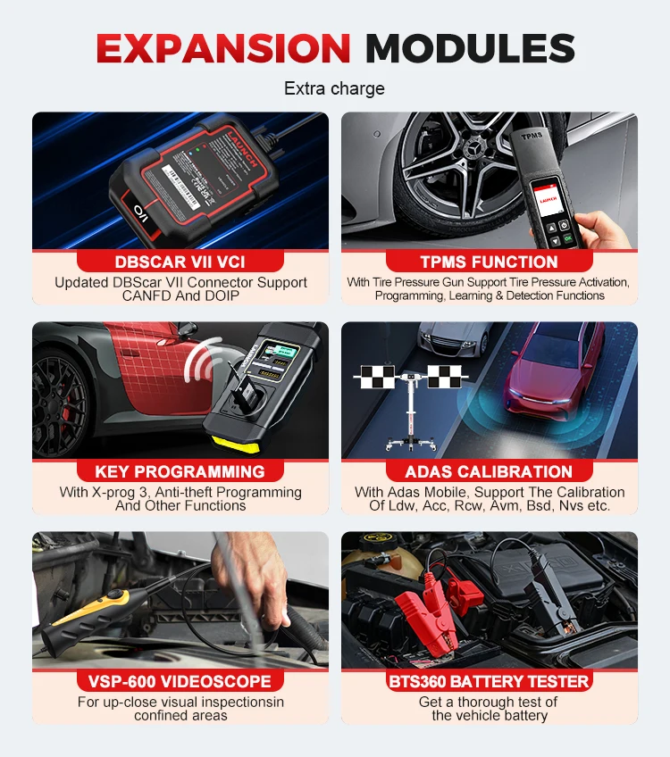 2023 Elite Version Launch X431 Pro3 Apex X-431 V+ Pro Vplus Full System Bidirectional Key Coding ...