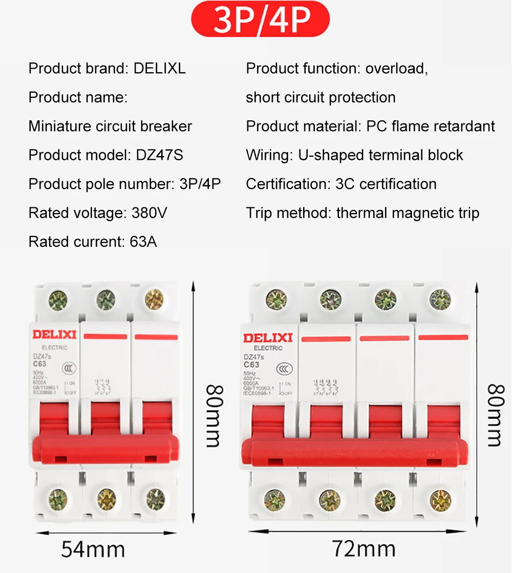 DZ47S Voltage Regulator Circuit Breaker - Reliable Performance
