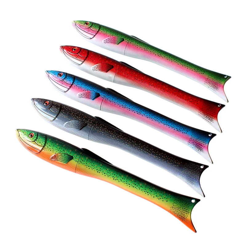 Lightweight Easy Carry Fish-shaped Portable Telescopic Rod Ocean Boat ...