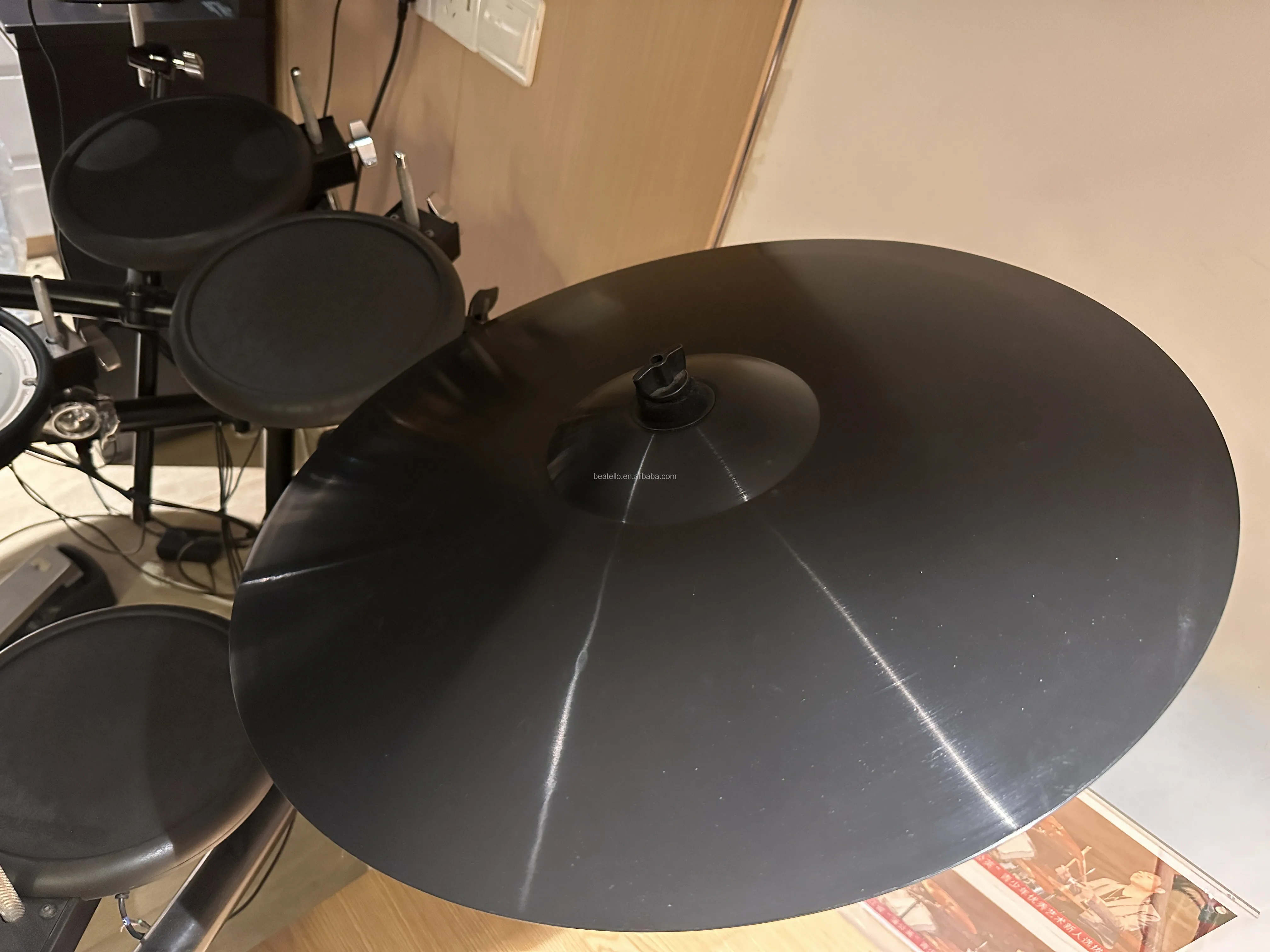 Beatello Black Metal Electric Cymbals - Phantom Drum Set