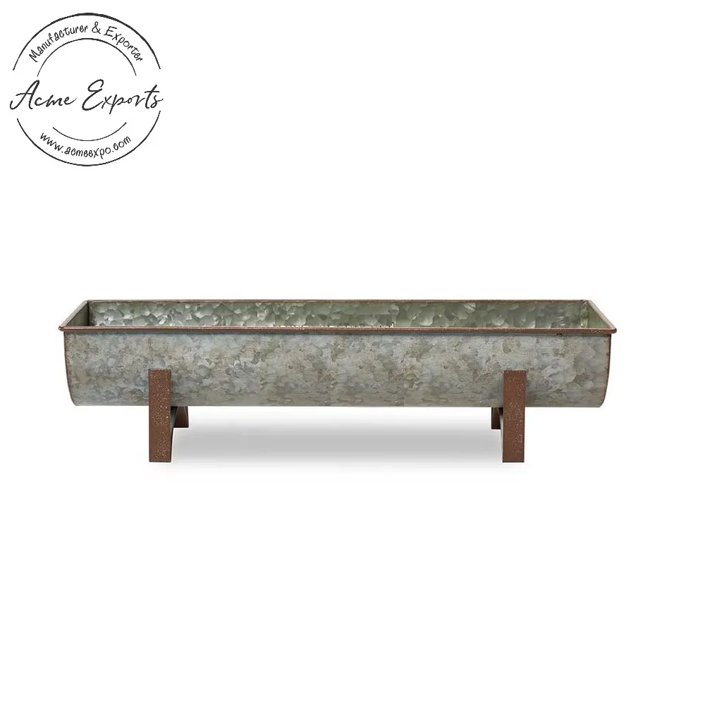 Best Quality Handcrafted Galvanized Large Trough Iron Planter For ...