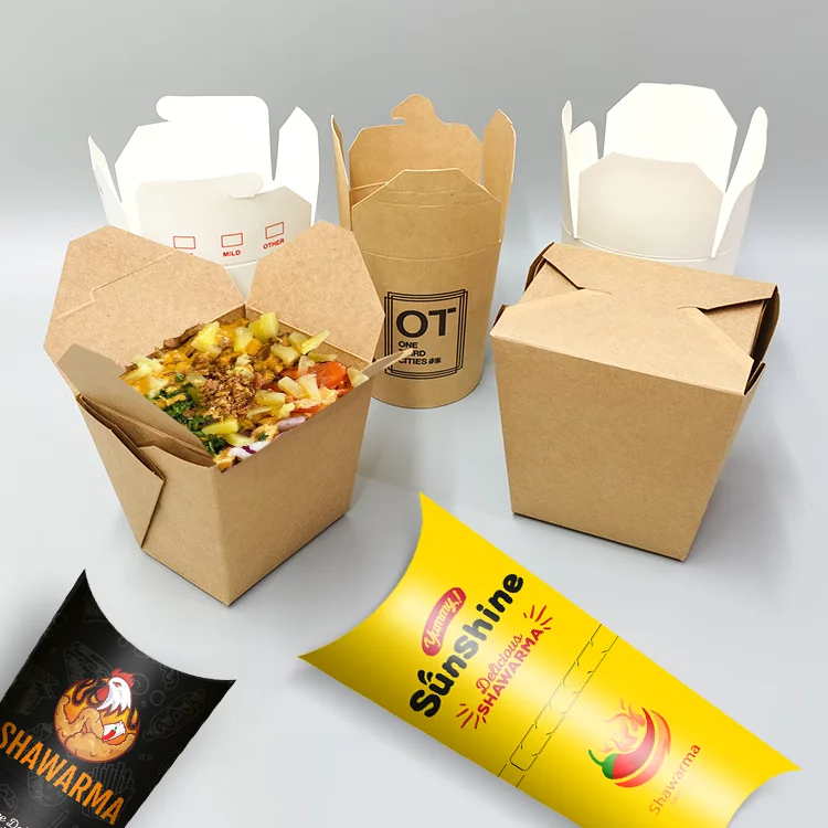 Custom Disposable Burrito Wrap Paper Food Shawarma Packaging Box