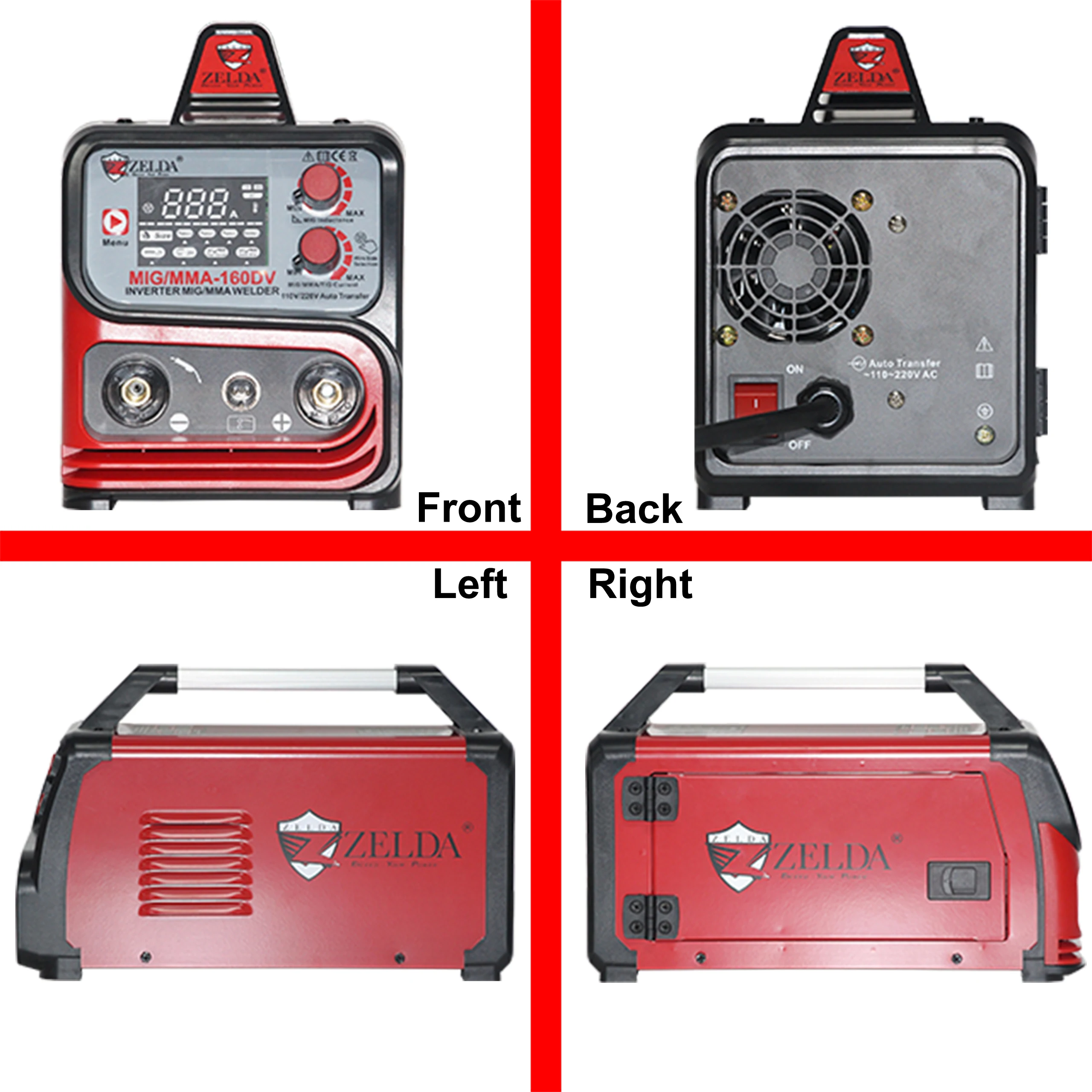 Inverter 160A MIG Welder Welding Machine 5 in 1 110V/220V IGBT Arc ...