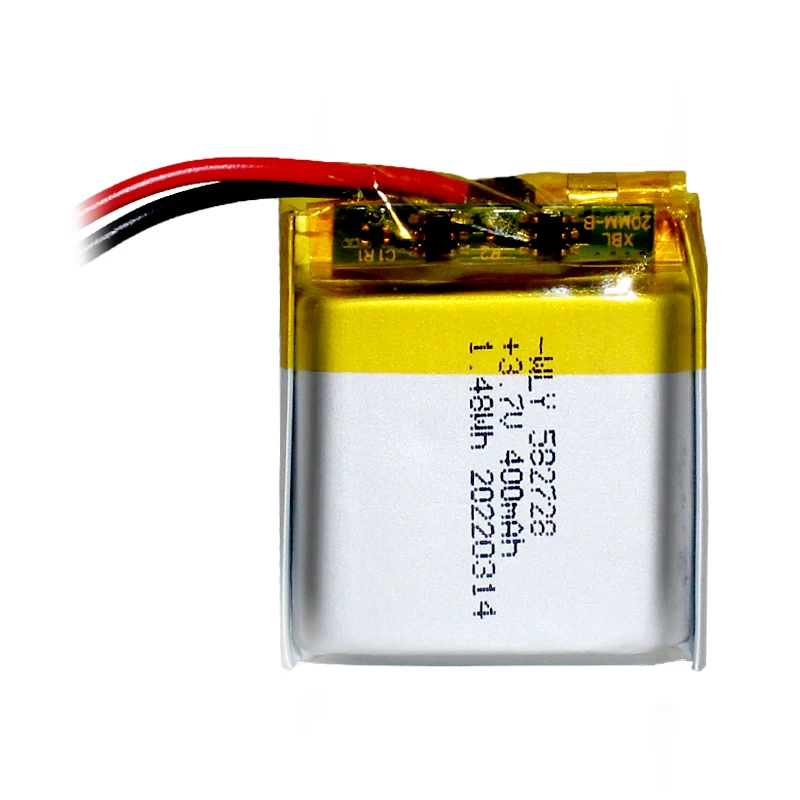 Small Size Rechargeable Lipo Battery 582728 3.7v 400mah Lithium Polymer ...