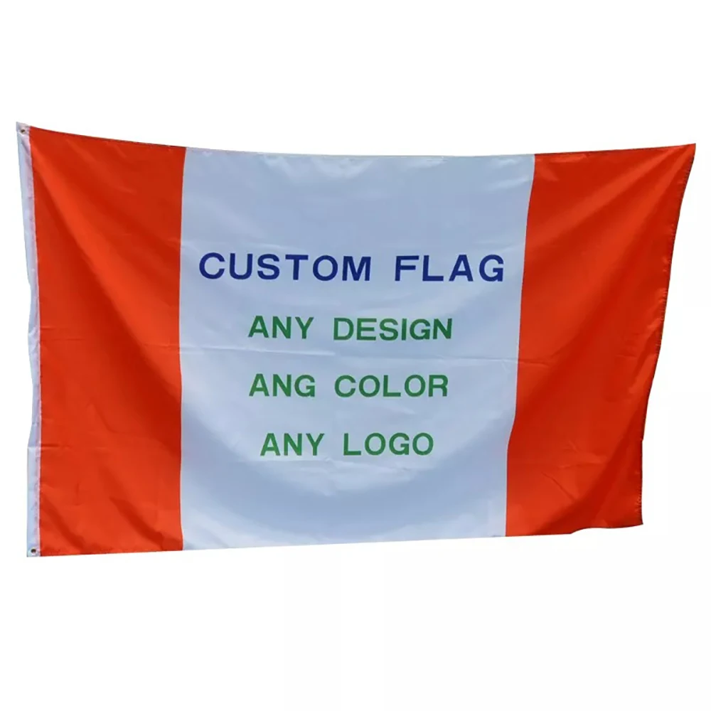 Custom Promotion Flag 3x5ft Custom Sublimation Blank Logo Banner Any ...