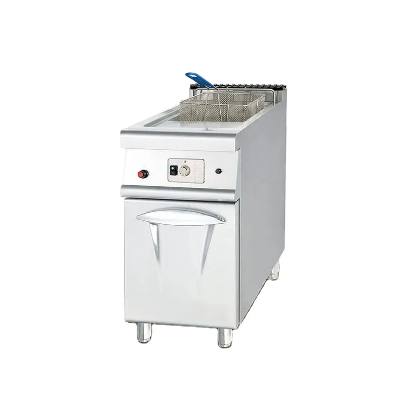 Commercial Kitchen Equipment Single Tank Floor Gas Deep Fryer With ...