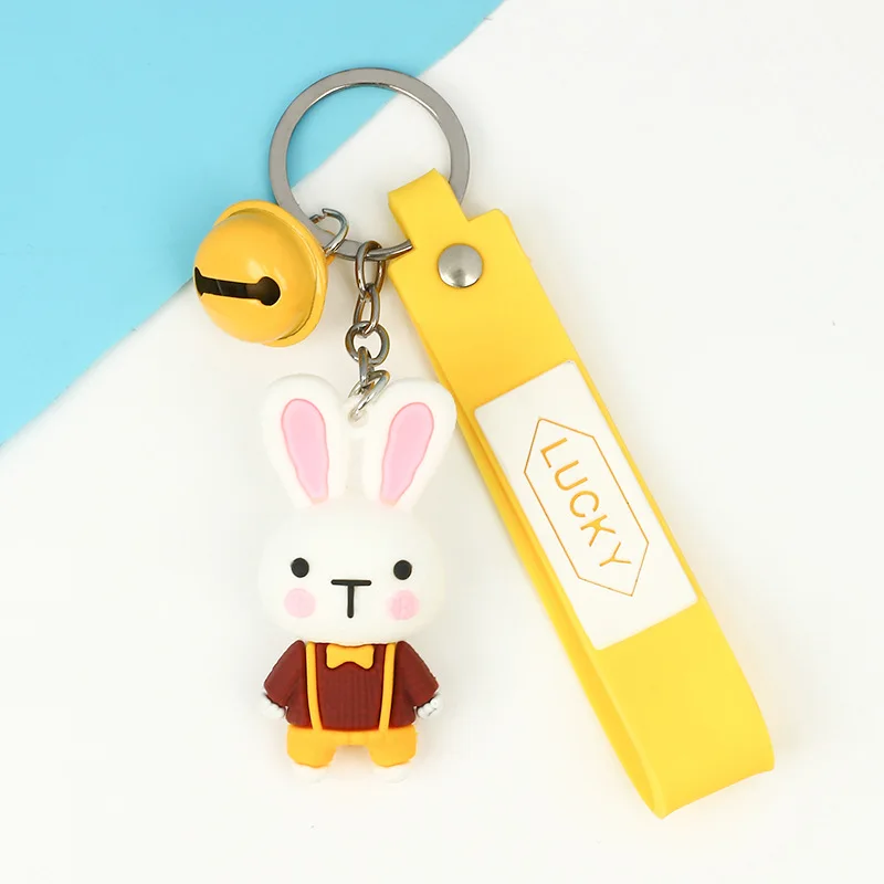 Hot Selling Gift Pvc Rubber Doll Custom Keychain Cute Cartoon Bear ...