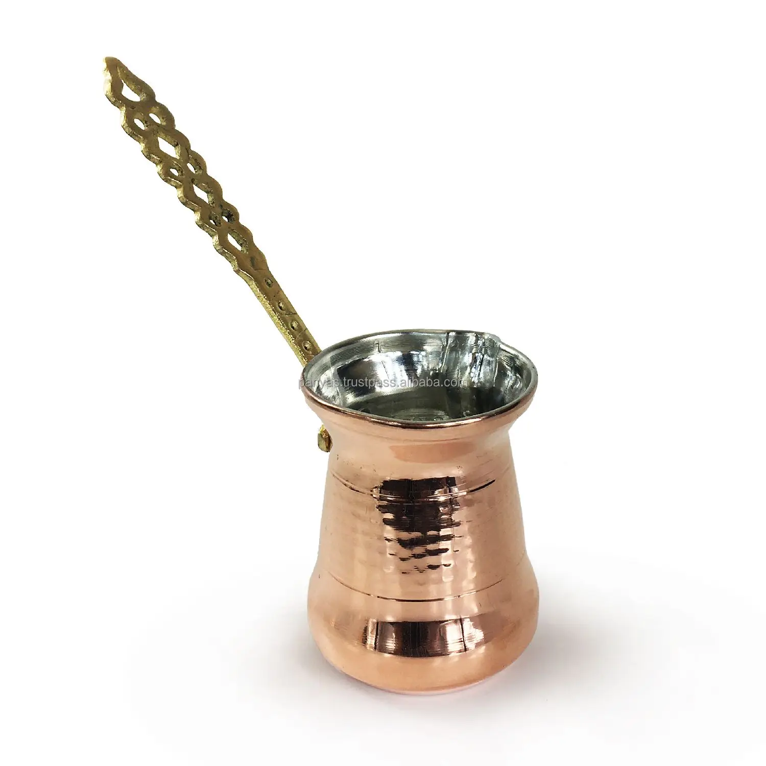 Queen Sultan Copper Coffee Pot - Classic Turkish Design