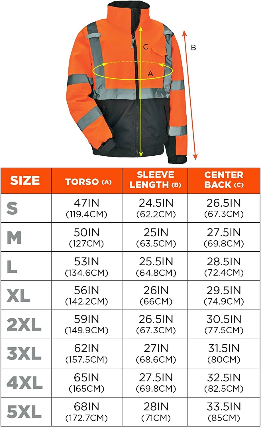 Reflective Work Wear Hi Vis Jacket Waterproof Safety Jacket Work ...
