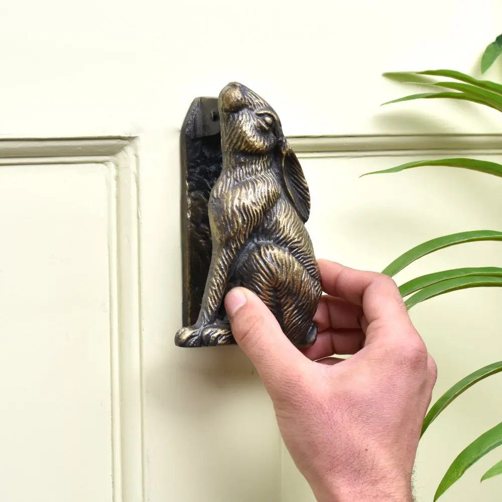 Traditional Bulk Antique Iron Rabbit Door Knocker Metal Door ...