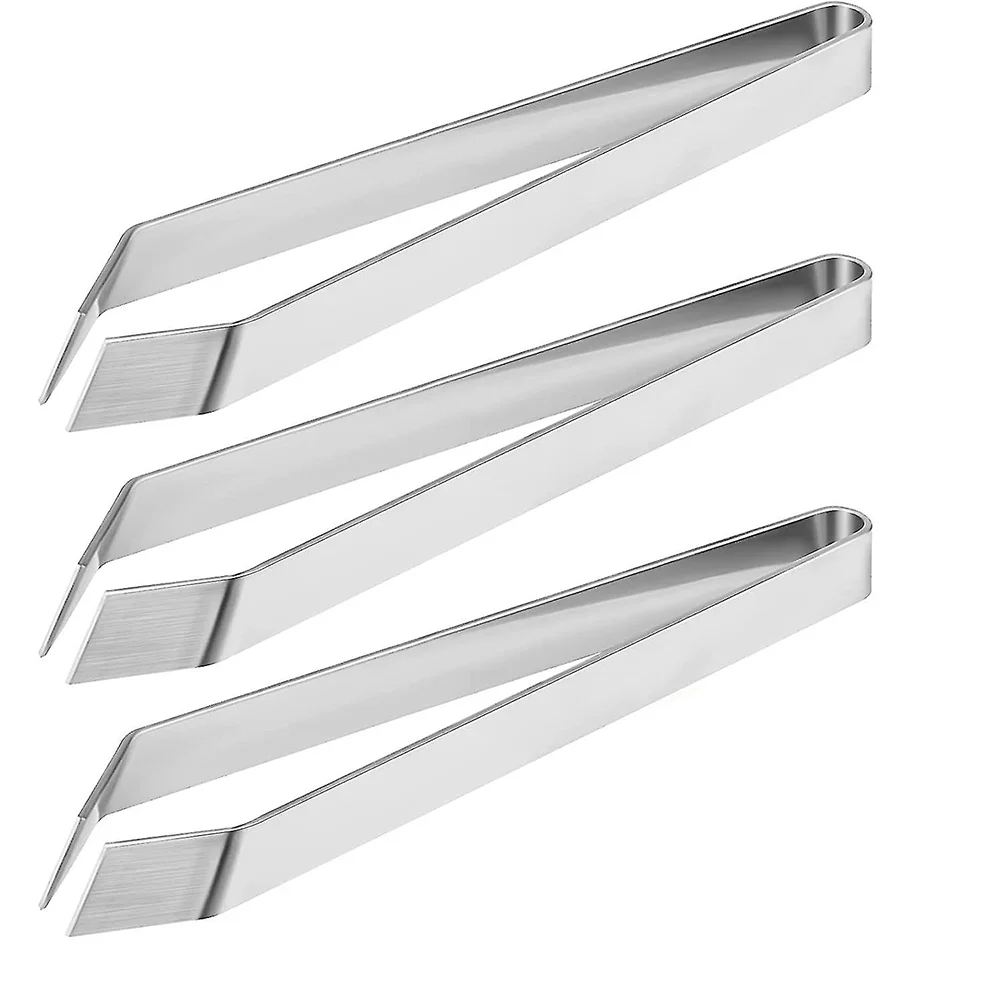 Kitchen Stainless Steel Flat And Slant Tweezers Pliers Remover Tool ...