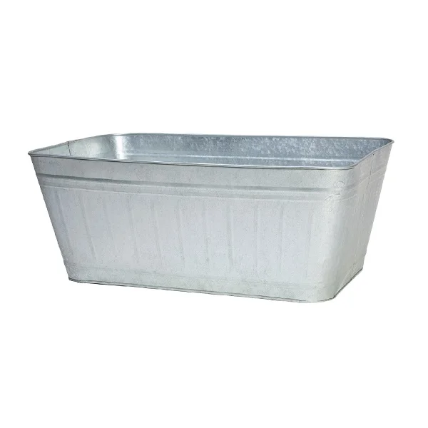 Galvanized Metal Animal Planter Pot - Large Deer Design