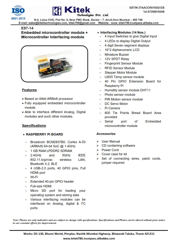 Embedded Microcontroller Module With Microcontroller Interfacing Module Buy Embedded