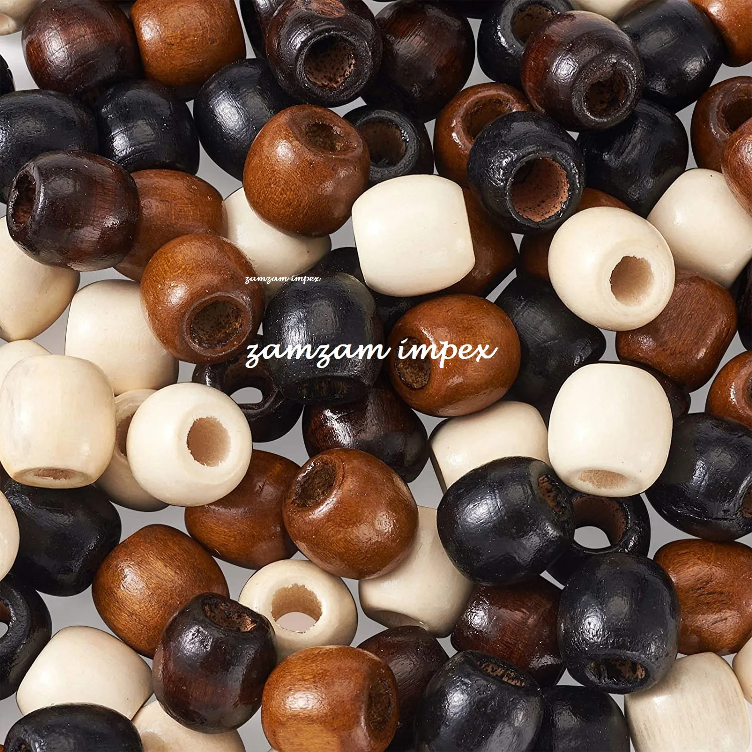 Alibaba.com: Wooden Dreadlock Hair Braid Beads: Natural material ...