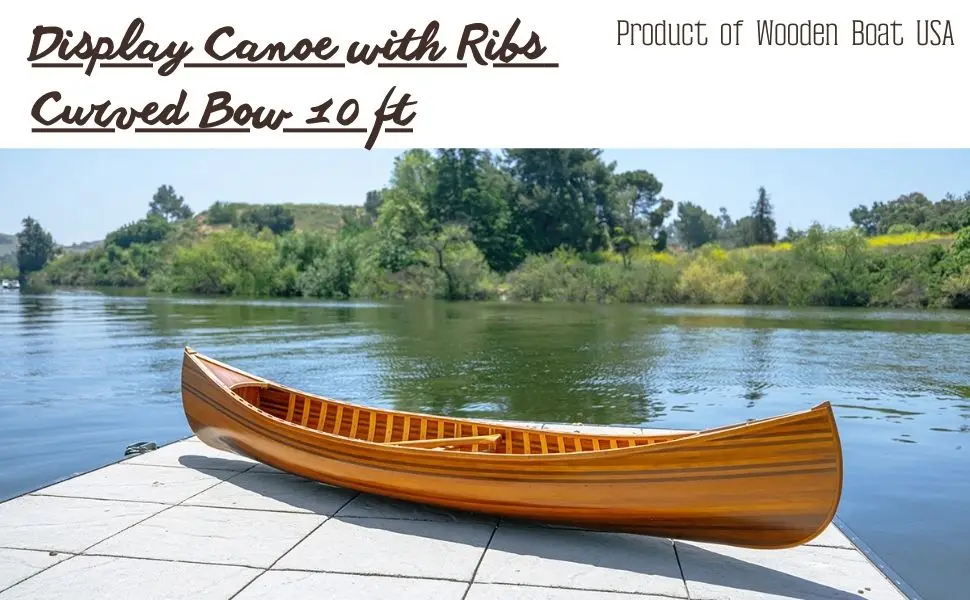 Elegant 10ft Cedar Strip Canoe - Perfect for Lake Waterplay