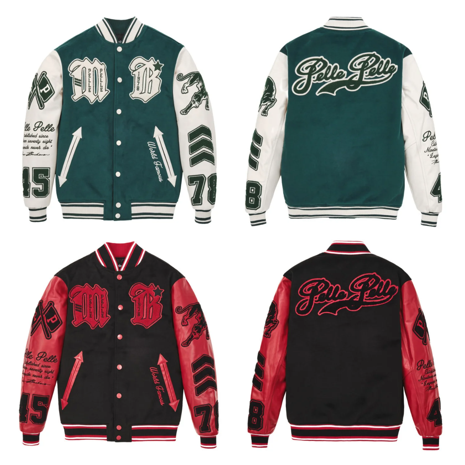 Custom Varsity Jacket Melton Wool Body 100% Cowhide Leather Sleeve ...