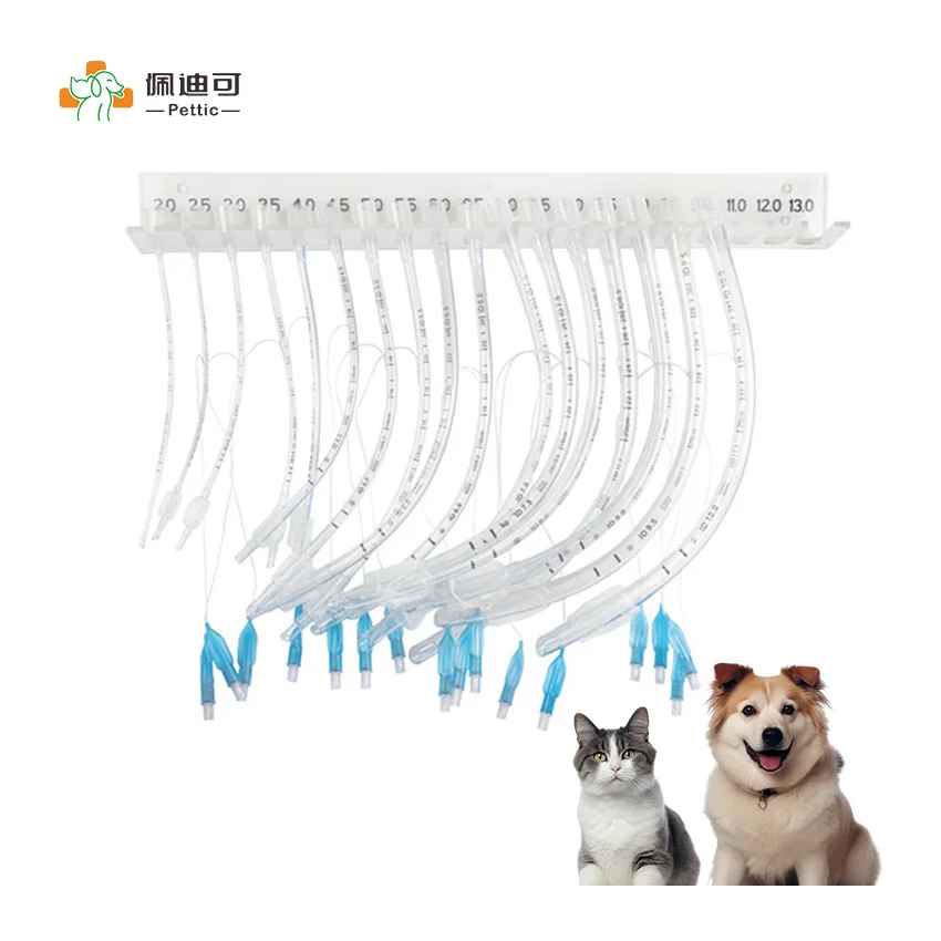 PETTIC Disposable Silicone Canine Endotracheal Intubation Tubes with ...