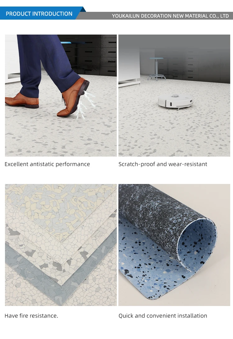 Waterproof Anti-Static PVC Vinyl Tile Roll Flooring Protective ...