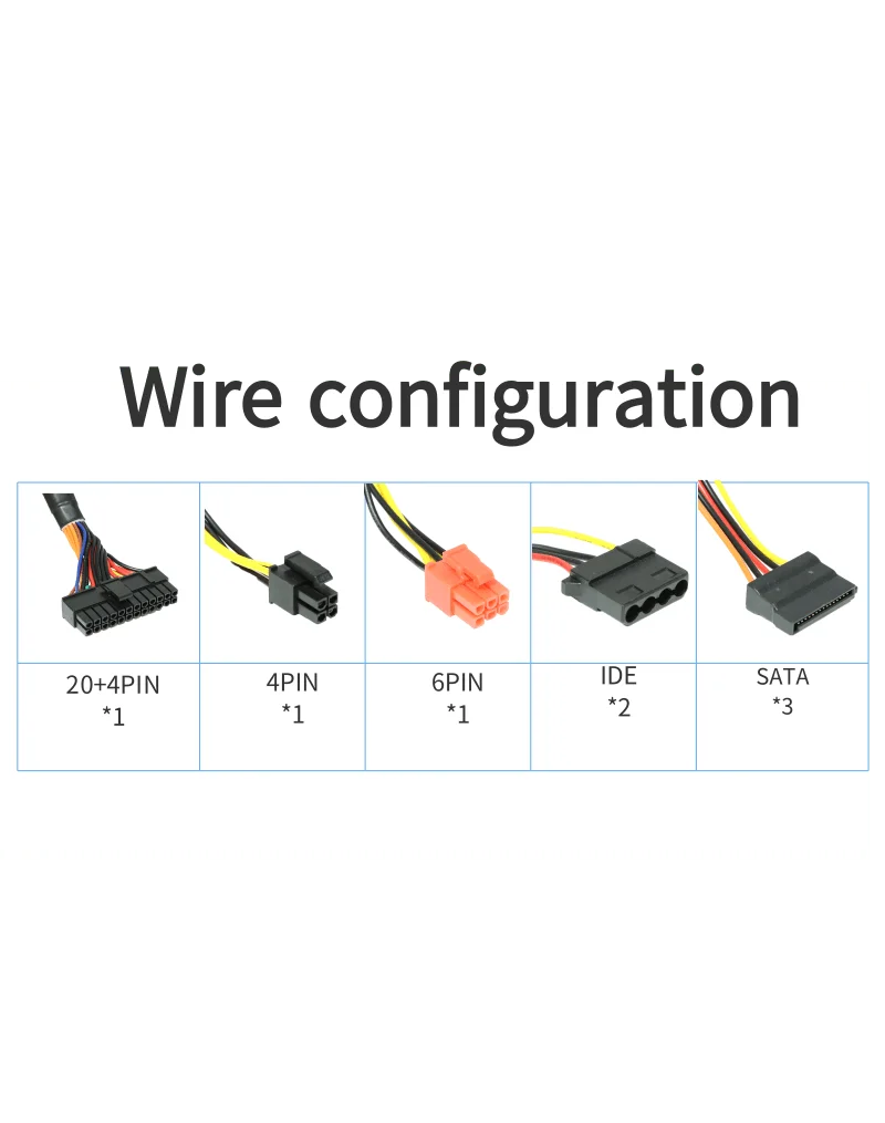 JULONGFENGBAO 300W SFX Micro Power Supply for Desktop & Server
