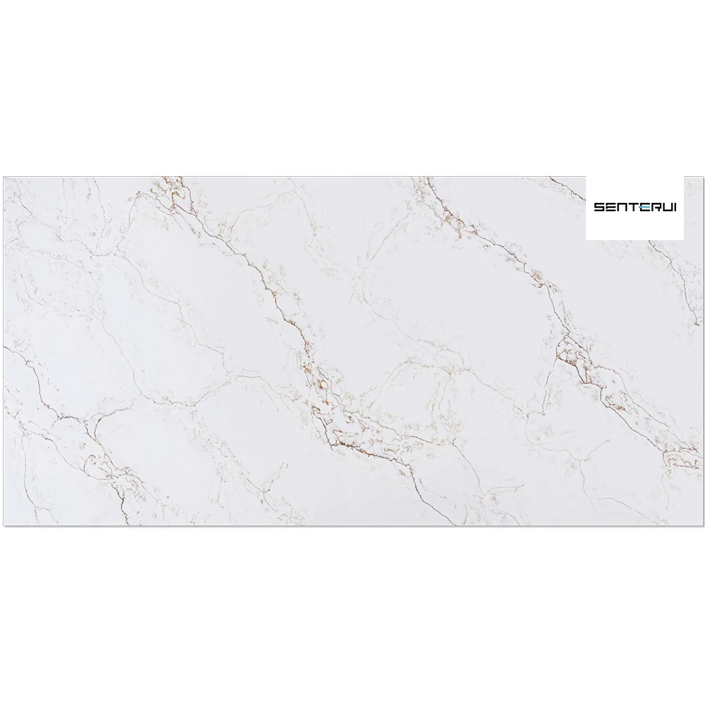 Centurymosaic 20mm Samira Brown Quartz Stone Slab for Bathroom ...