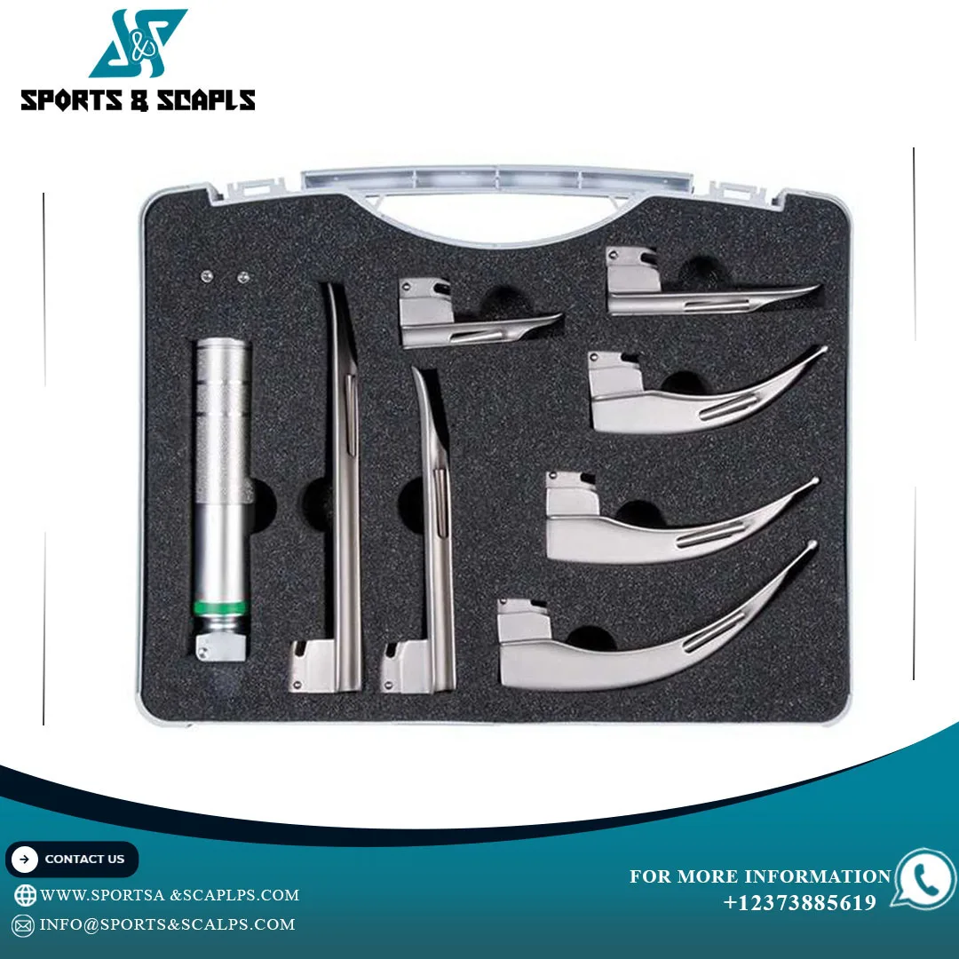 Diagnostic Fiber Optic Laryngoscopes Diagnostic Set 4 Blades Best Ent ...
