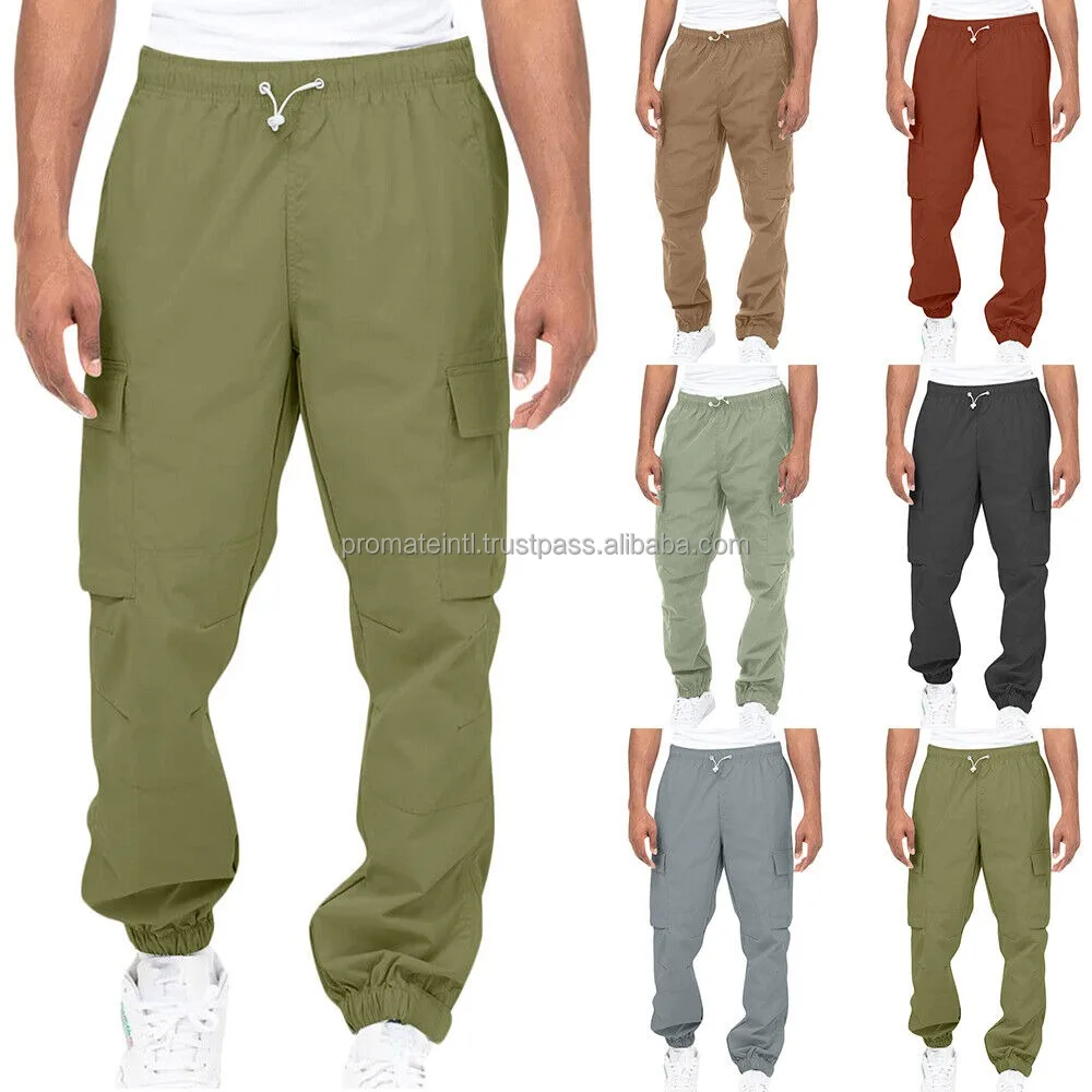 Wholesale Custom Streetwear Baggy Cargo Trousers With Side Pockets Oem ...