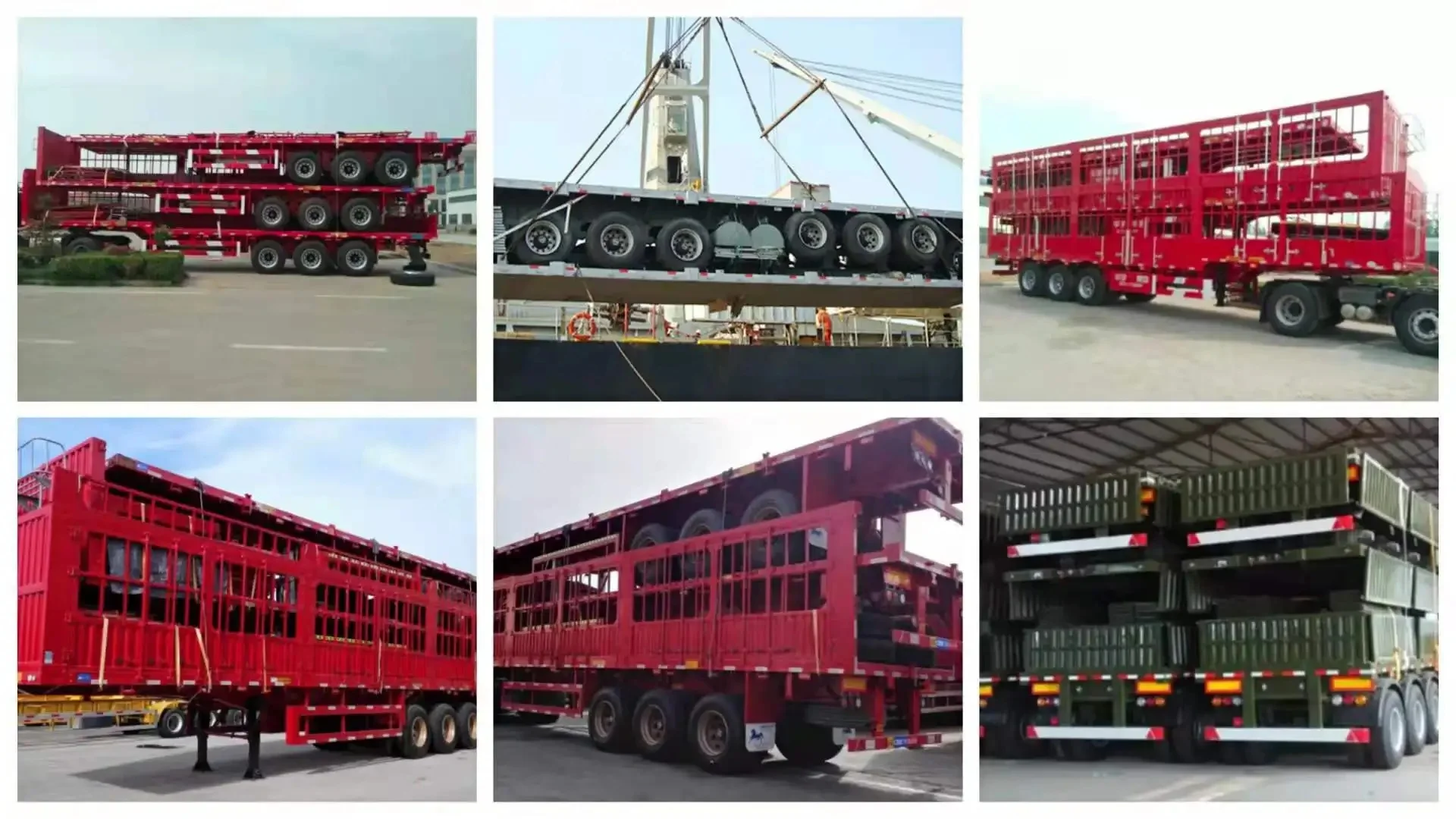 20ft 40ft Container Tank Structure Transport Flatbed Semi Trailer - Buy ...