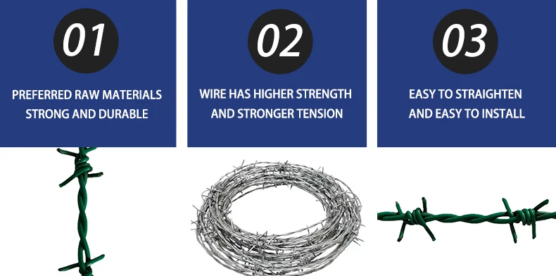 Galvanized Thorn Rope Expressway Iron Tribulus Double Strand Isolation ...