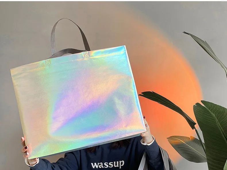 Wholesale Custom Printed Recycle Reusable Holographic Bag