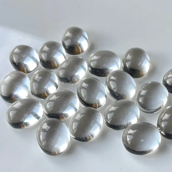 Natural White Clear Quartz Oval 3x5 Mm To 10x12 Mm Flatback Cabochon ...