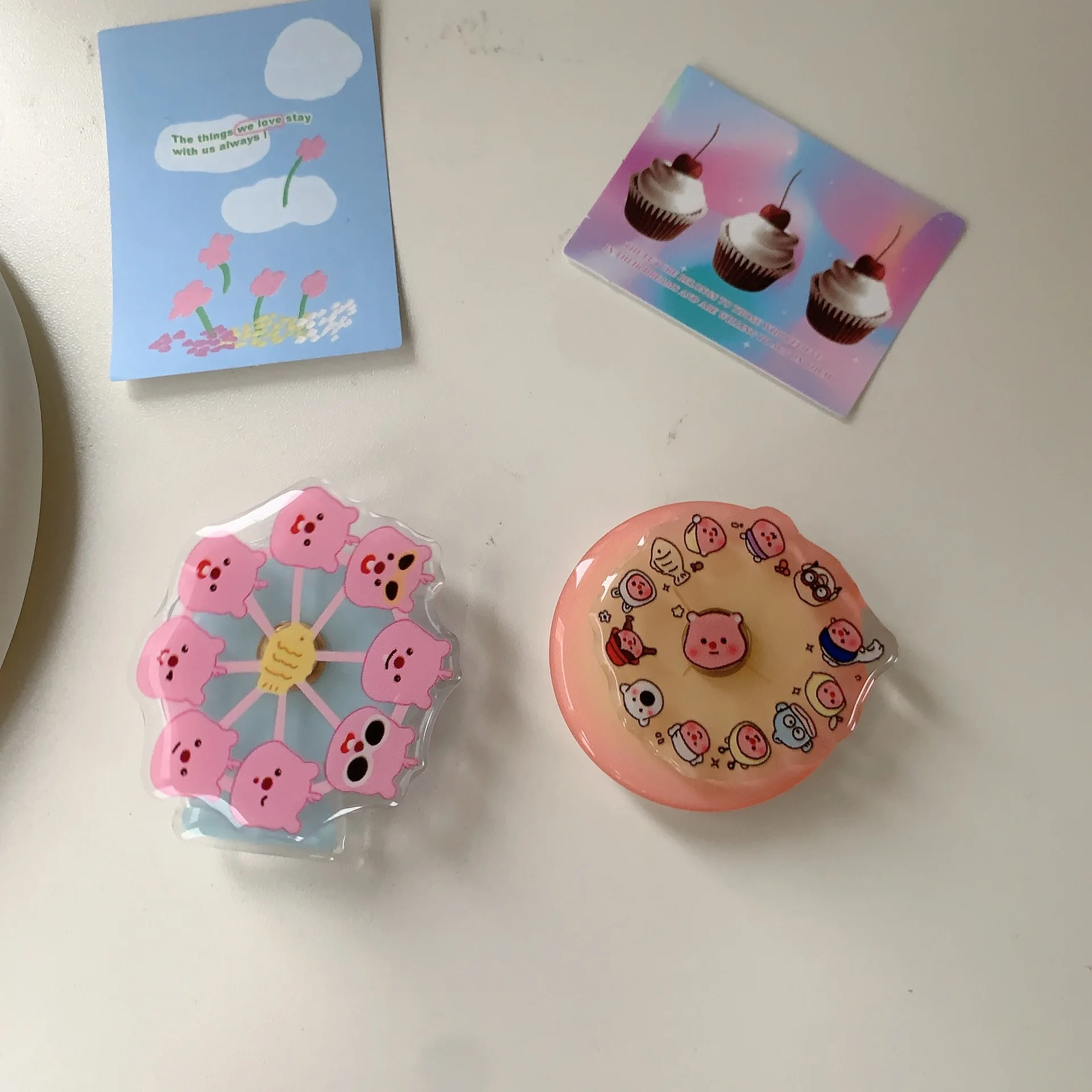 Korean Pop Cute Loopy Universal Acrylic Rotatable Popsocket Gift ...