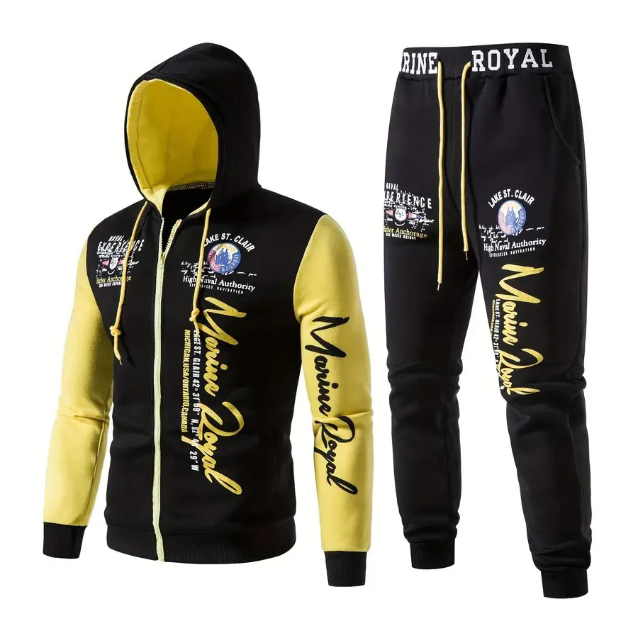 High Quality Stylish Hip Hop Tracksuits Men 2024 New Men's Fashion ...