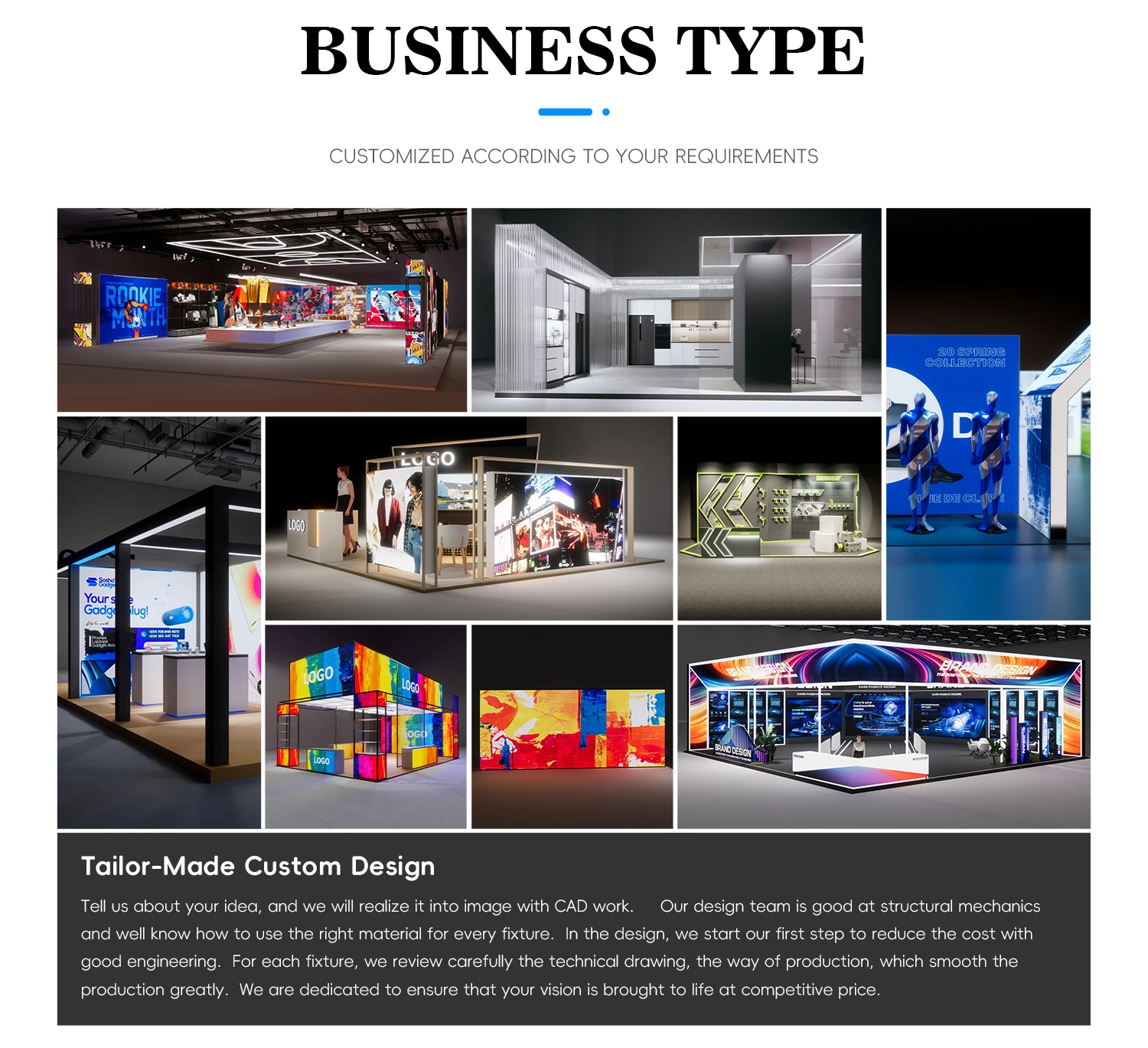 Exhibition Booth Manufacturer Modern Exhibition Display Stands Camera ...