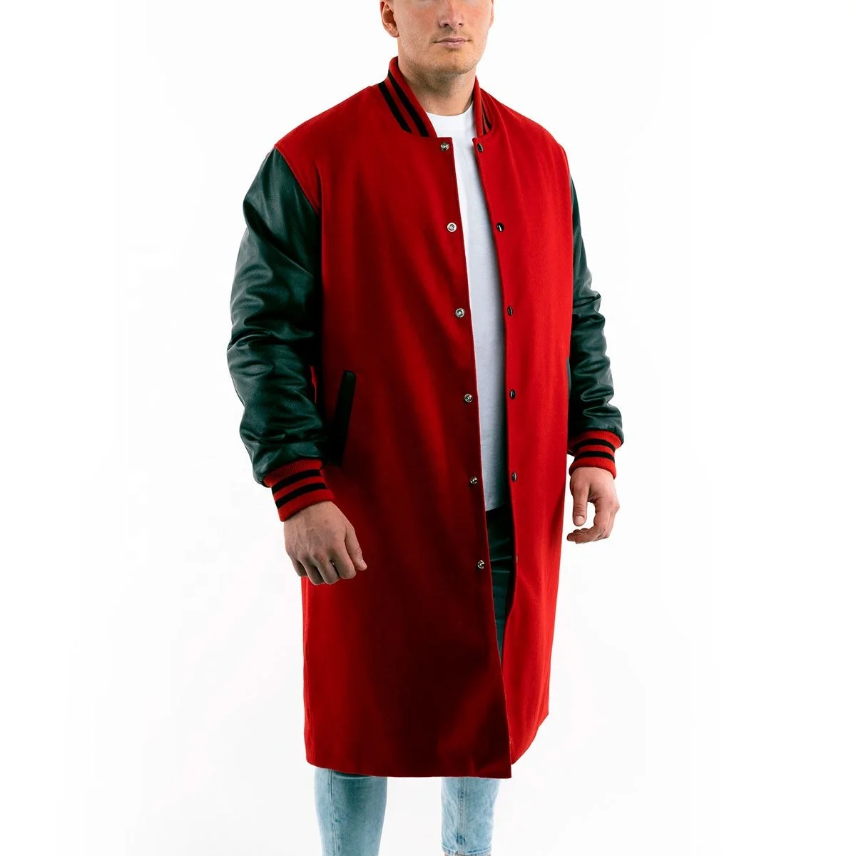 High Quality Varsity Jacket Style Coat Custom Print Embroidered Custom ...