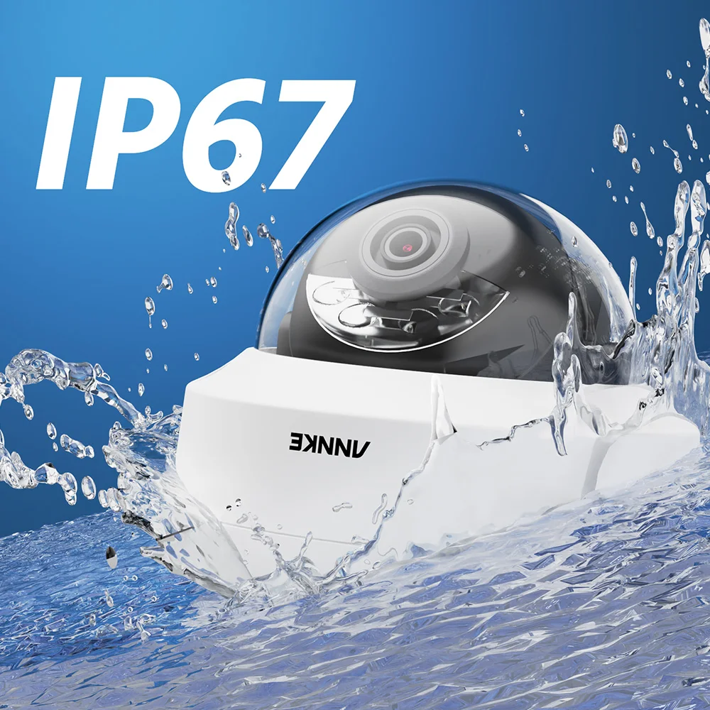 ANNKE 12MP POE IP Dual Light Dome Network Camera with Motion Detection ...