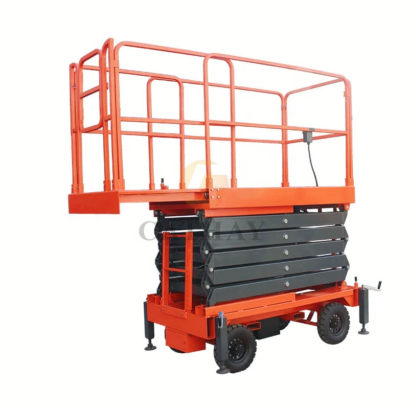 Mobile Elevating Work Platform Vertical Lift Hydraulic Scissor Portable ...