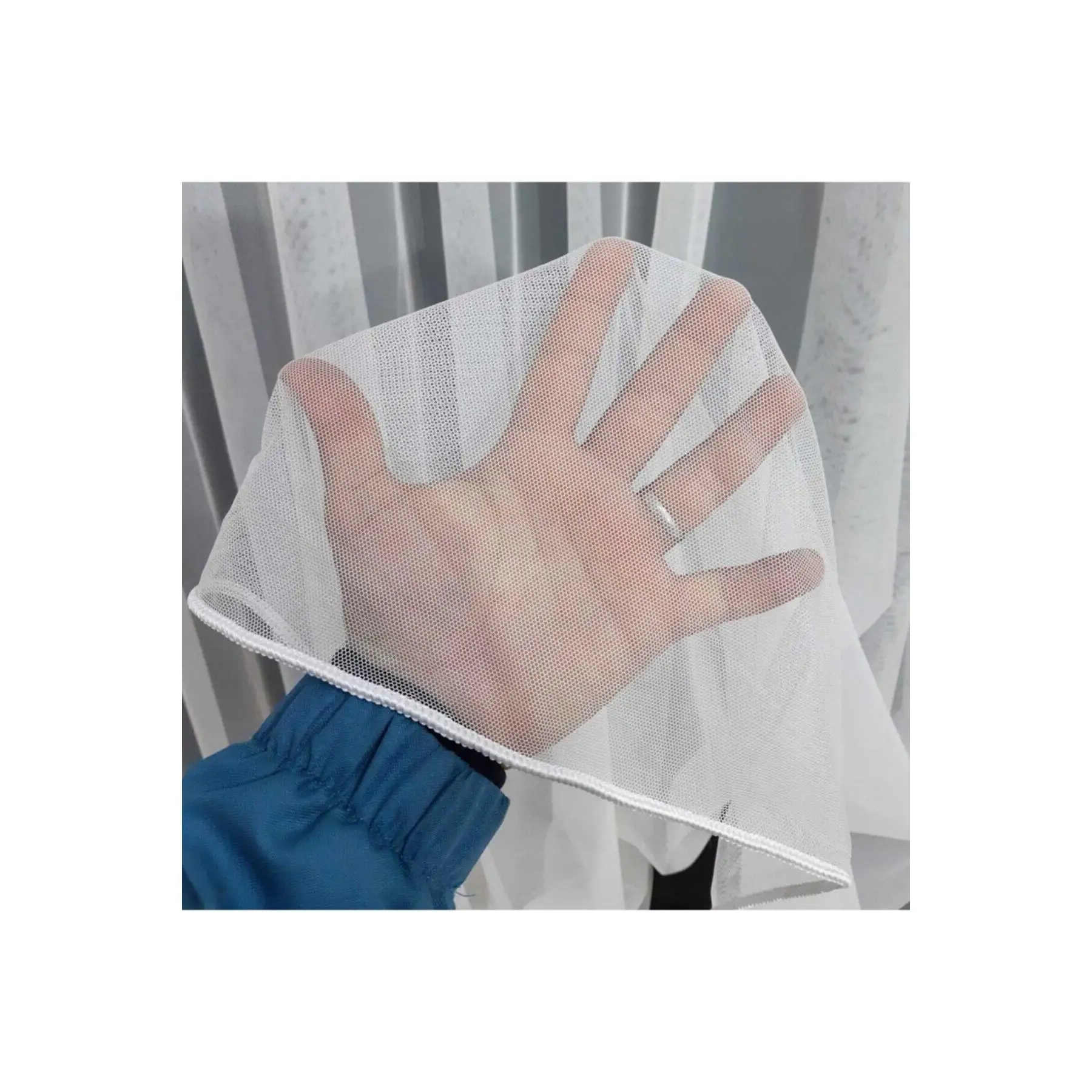 1/3 Tight Pleat Grecian Tulle Curtain - Leaded Tulle Curtain,Does Not ...