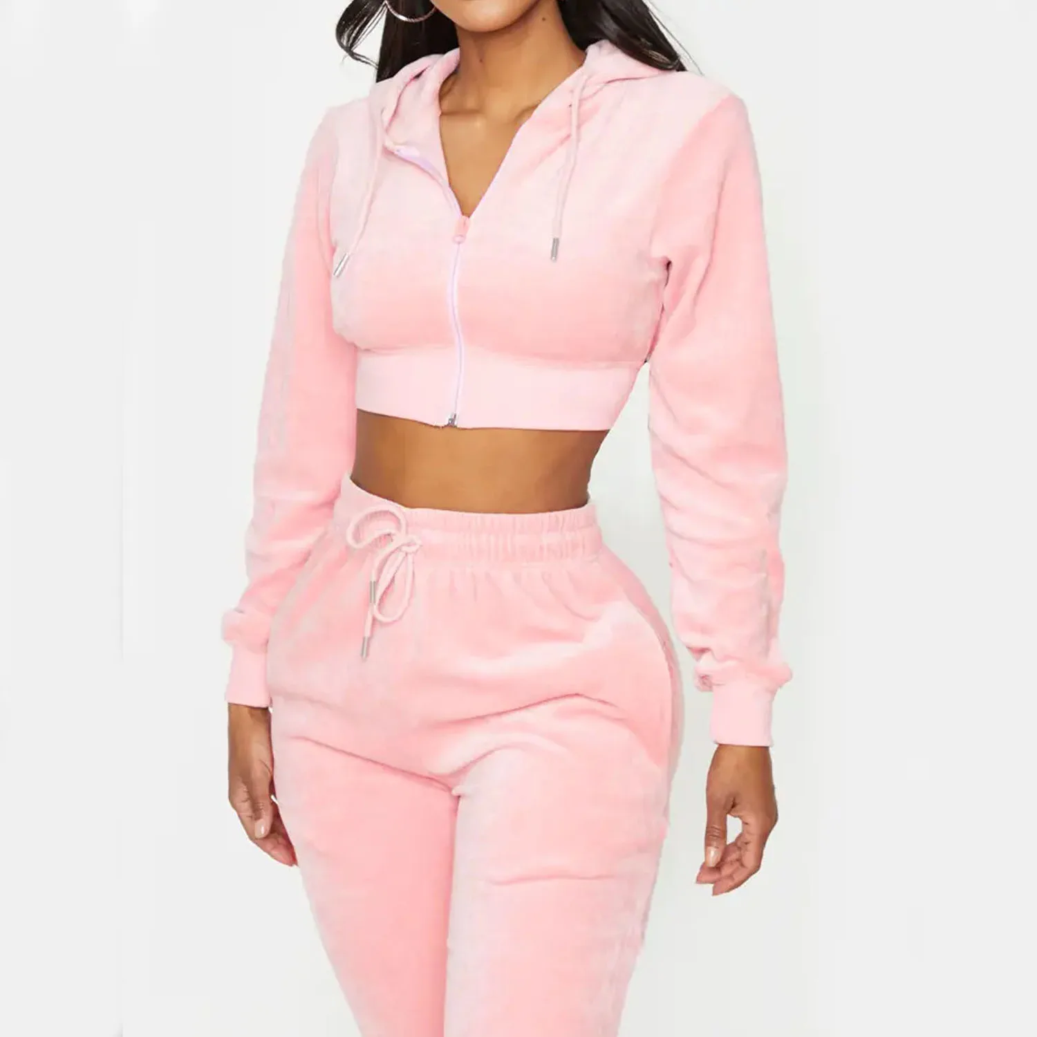 Divine 9 OEM Custom Sportswear Unisex Crop Top Fleece Tracksuits Summer ...