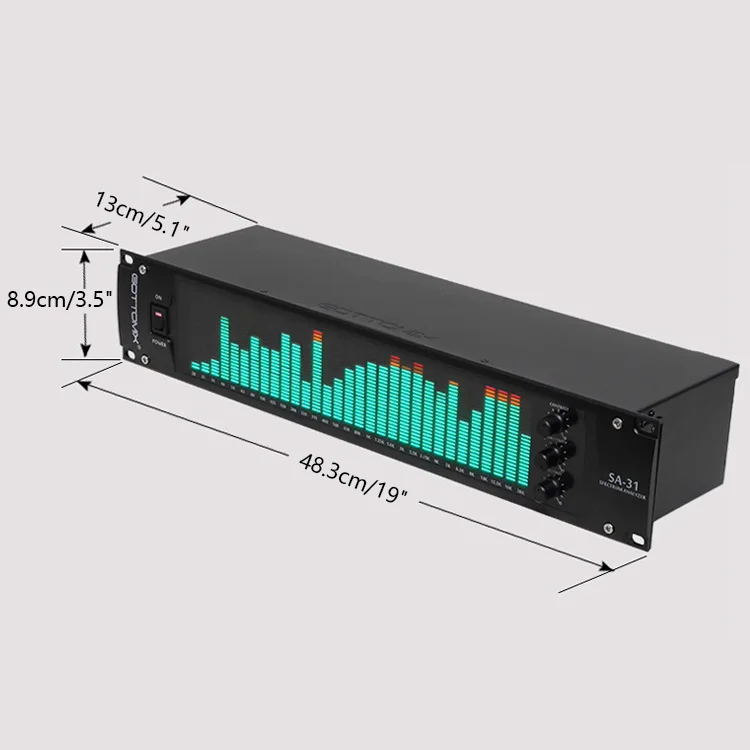 Gottomix SA-31 Spectrum Analyzer - 31-Band Display for Studio