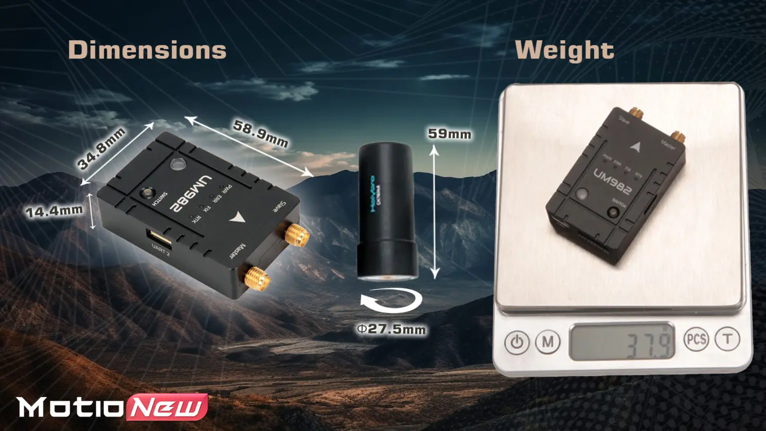 Holybro H-rtk Um982 Positioning Module | High Precision Dual Antenna ...