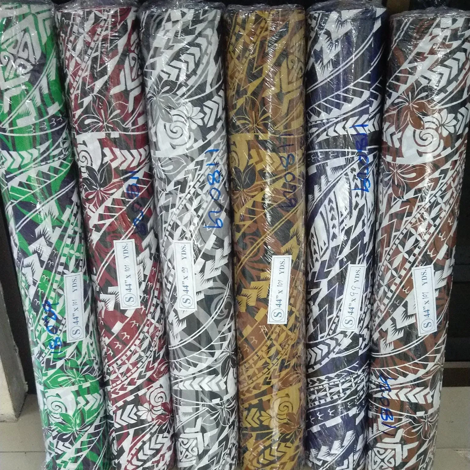 Fantastic New Samoan Tattoo Polynesian Print On 40*40 Cotton With ...