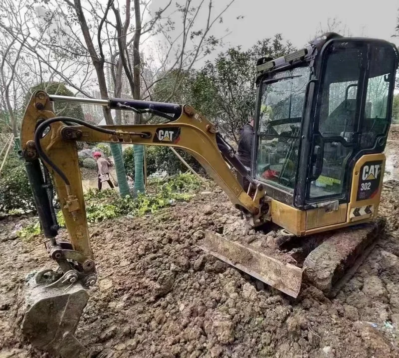 Used Micro 2ton Cat 302c Excavator Second Hand Caterpillar Type Machine ...