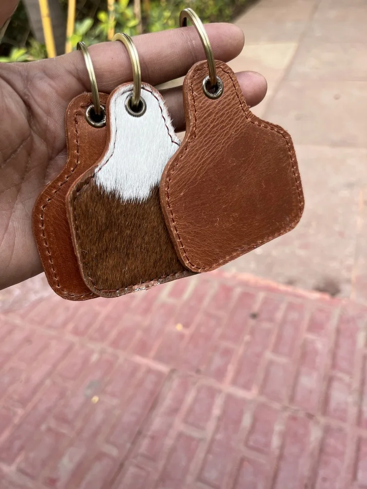 2024 Best Real Genuine Leather Smart Keychain Handmade Key