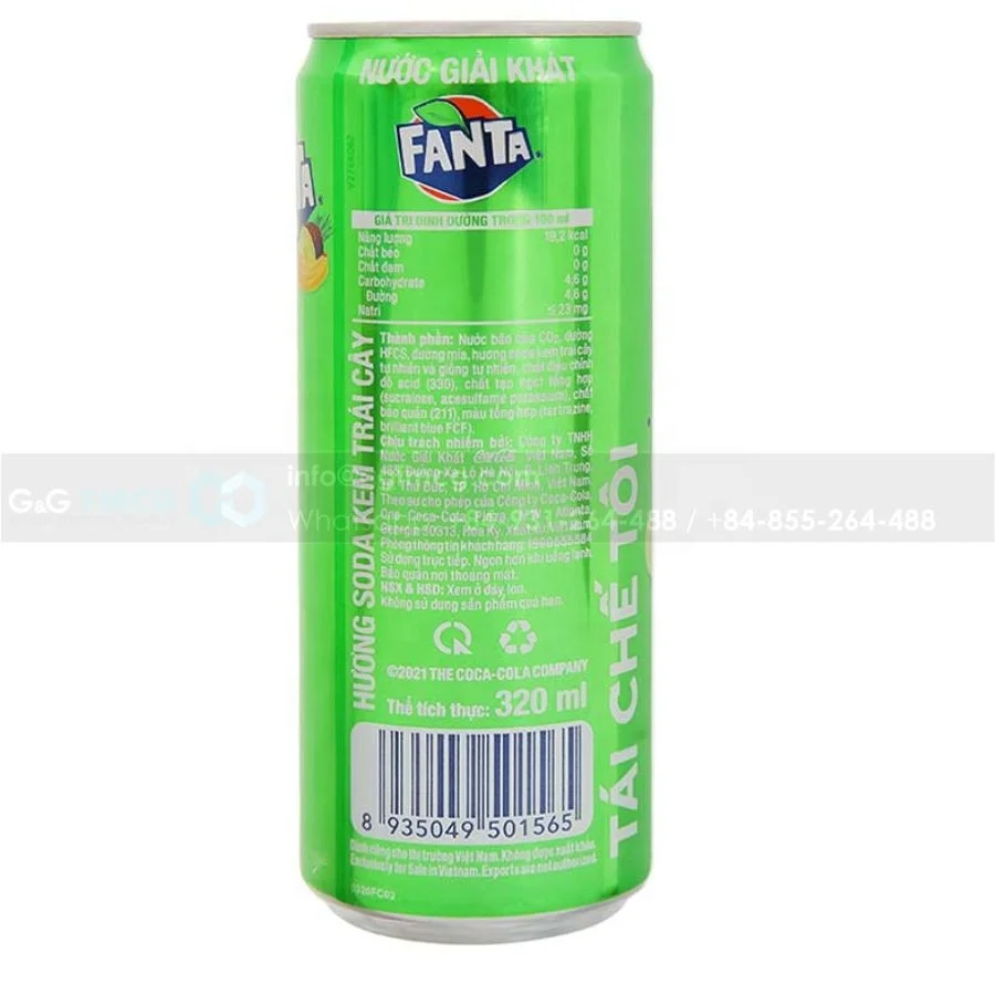 Fanta Cream Soda Energy Drink - Fruity & Low-Fat Soft Drink